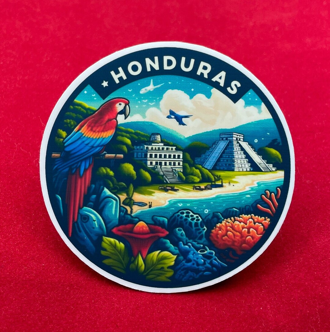Honduras, Stickers, Weatherproof Sticker, Travel Journal, Suitcase ...