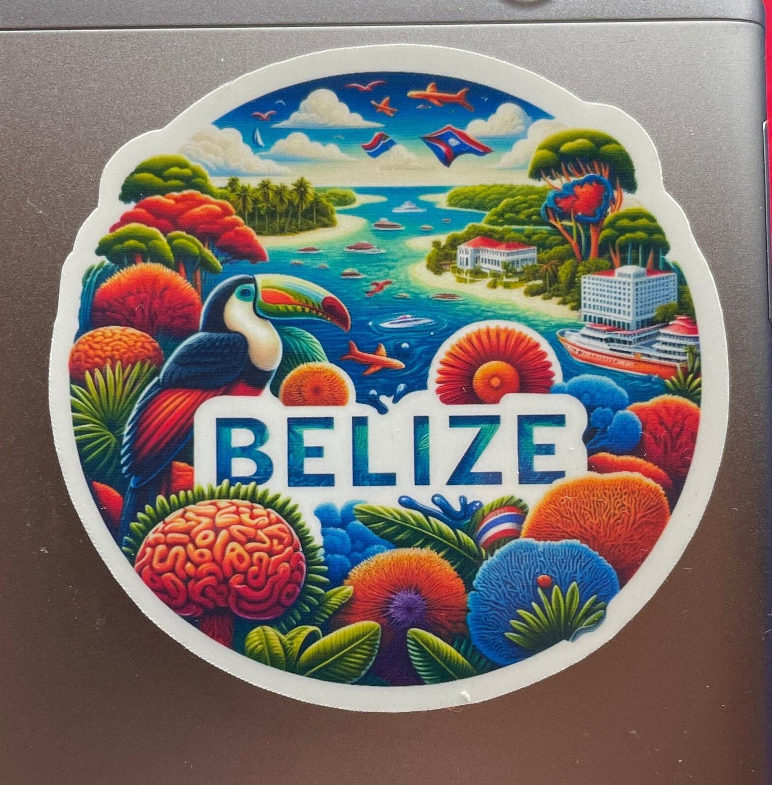 Belize Travel Sticker, Tropical Souvenir, Weatherproof Decal - Etsy
