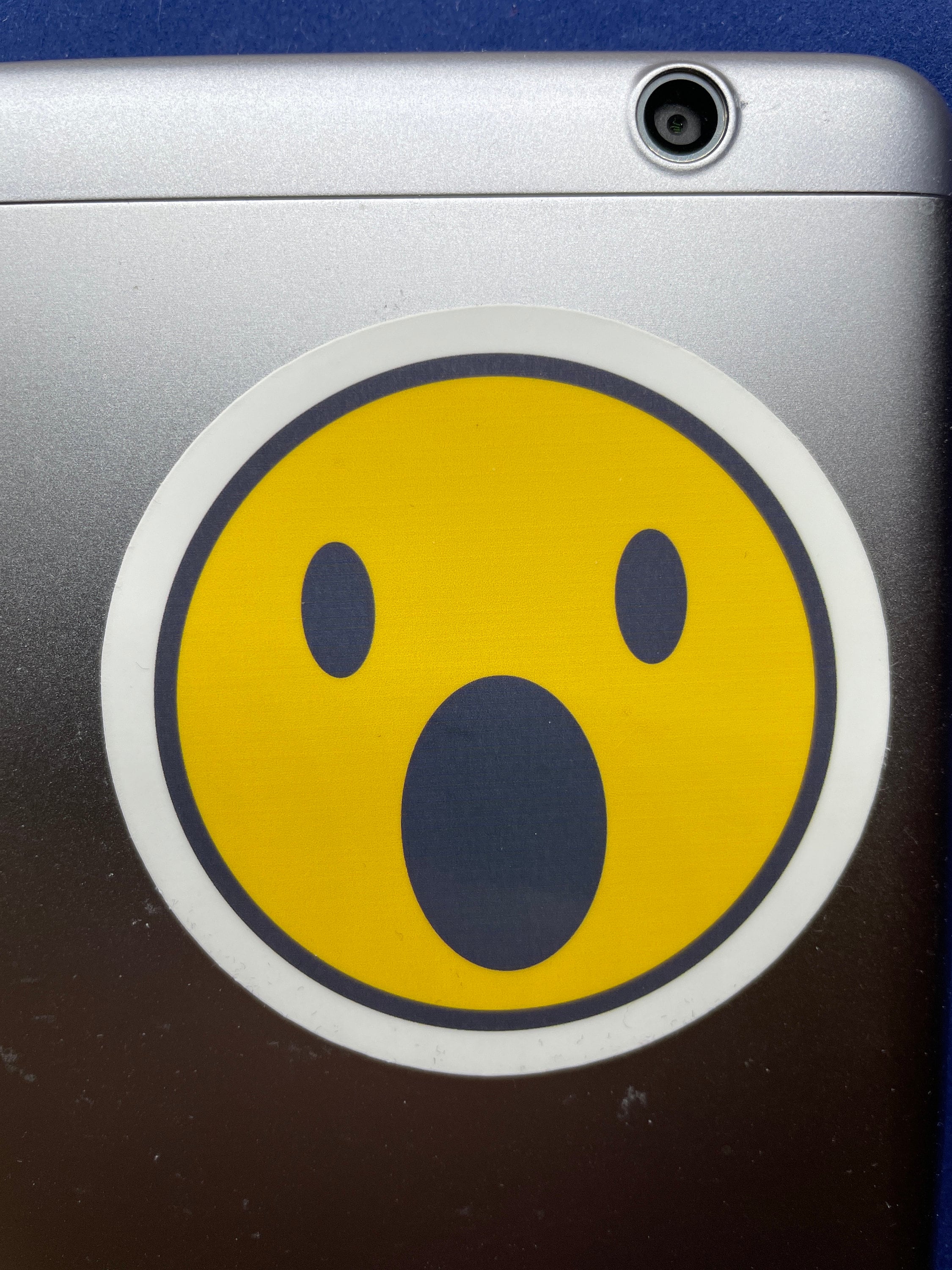 Emoji Emoji Sticker Shocked Face Surprised Emoji Sticker Waterproof ...