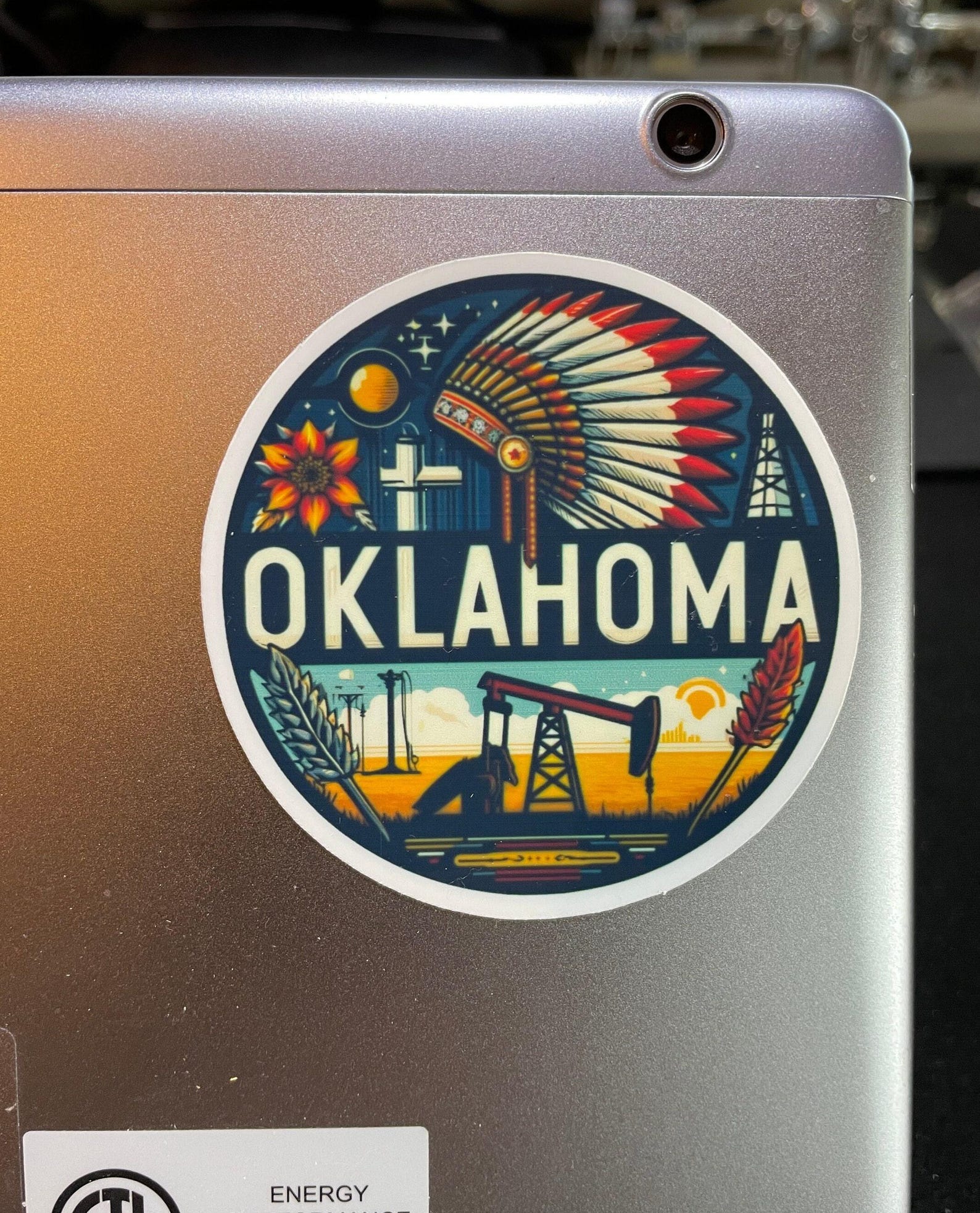 Oklahoma, Stickers, Weatherproof Sticker, Travel Journal, Suitcase ...