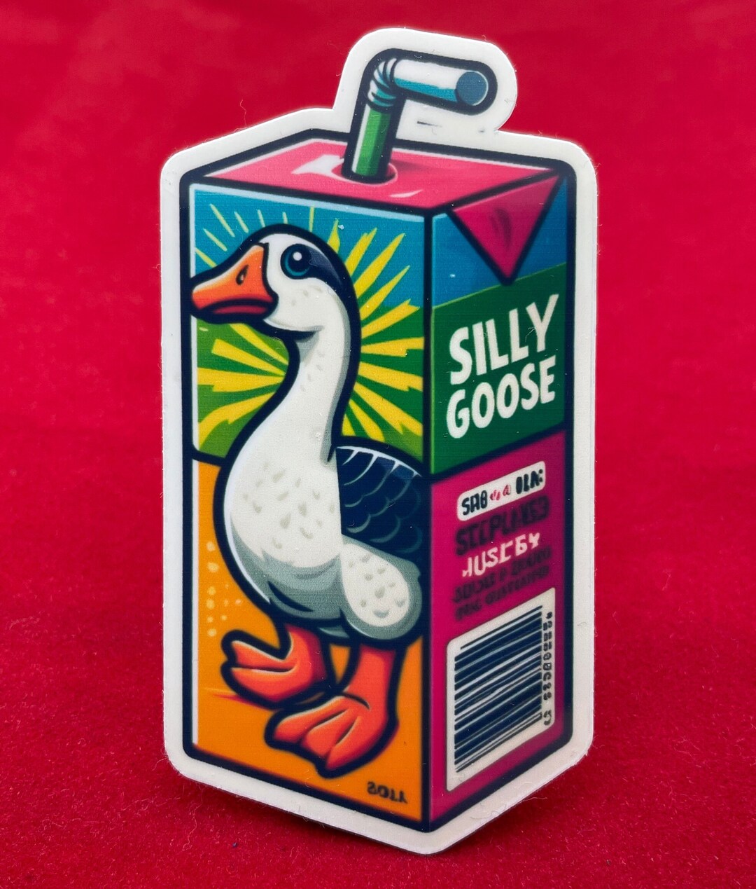 Silly Goose Sticker, Funny Sticker, Silly Goose Juice, Funny Meme ...