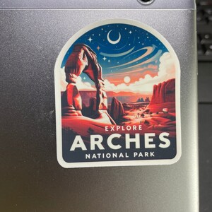 Arches, National Park, Stickers, Weatherproof Sticker, Travel Journal ...