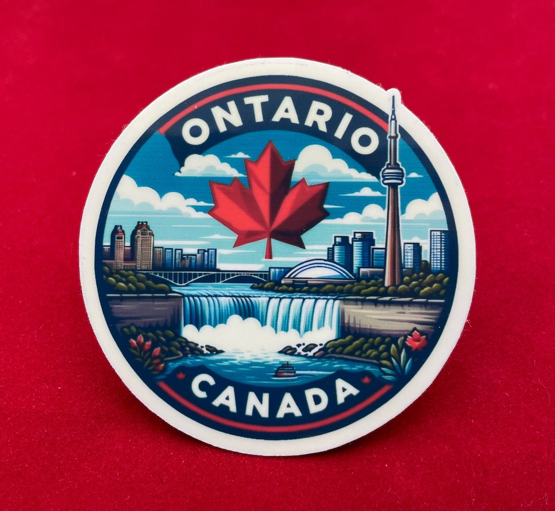Ontario, Canada, Stickers, Weatherproof Sticker, Travel Journal ...