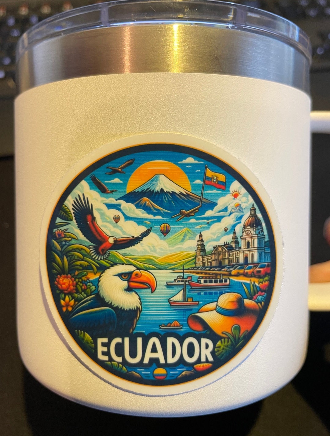 Ecuador, Stickers, Weatherproof Sticker, Travel Journal, Suitcase ...