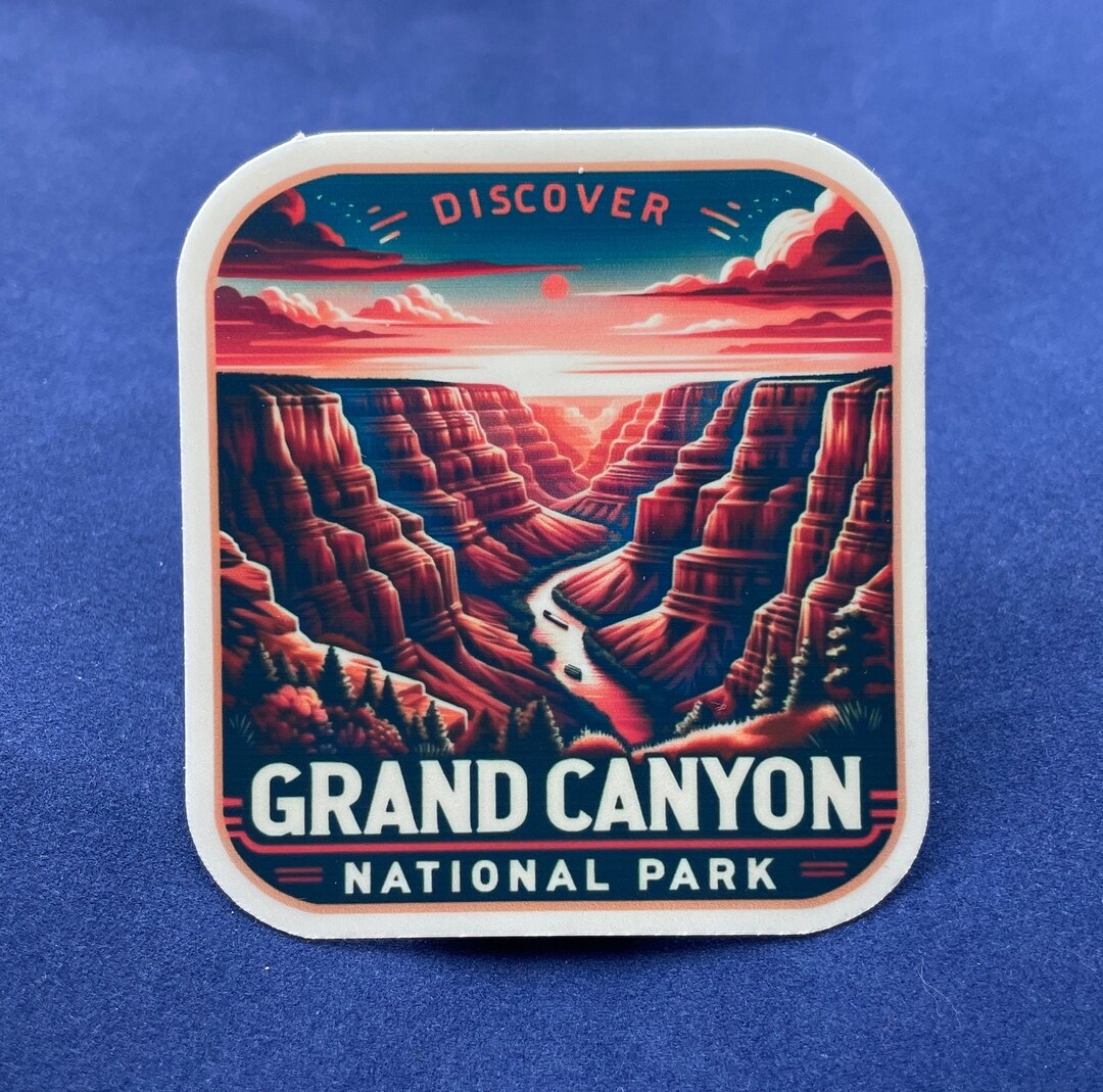 Grand Canyon, Stickers, Weatherproof Sticker, Travel Journal, Suitcase ...