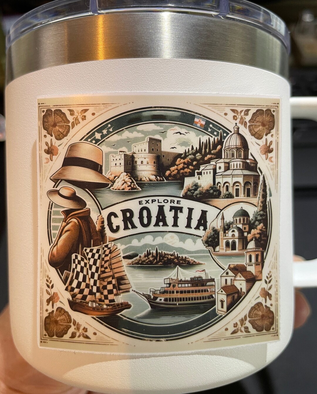 Croatia, Stickers, Weatherproof Sticker, Travel Journal, Suitcase ...