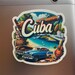 Cuba Travel Sticker // Cuban Decal for Suitcase, Laptop, Car or Water ...