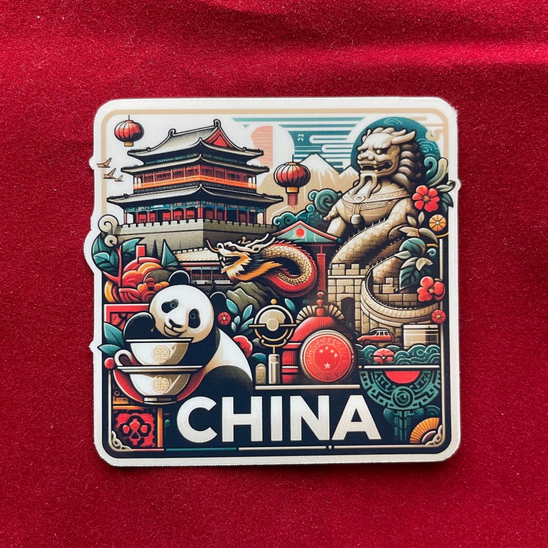 China, Stickers, Travel Journal, Weatherproof Sticker, Boarding Pass ...
