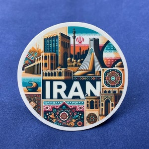 Iran, Stickers, Weatherproof Sticker, Travel Journal, Suitcase Sticker ...