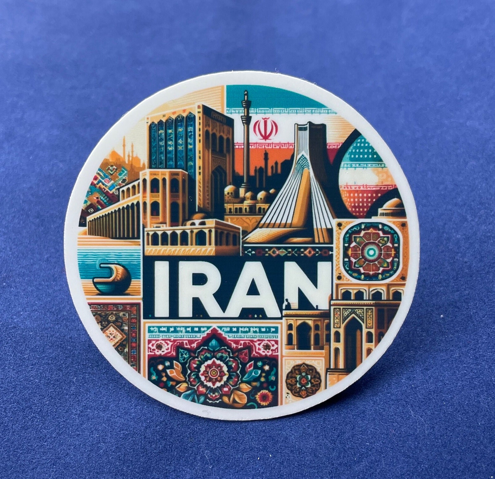 Iran, Stickers, Weatherproof Sticker, Travel Journal, Suitcase Sticker ...