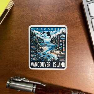 Vancouver Island, Stickers, Weatherproof Sticker, Travel Journal ...