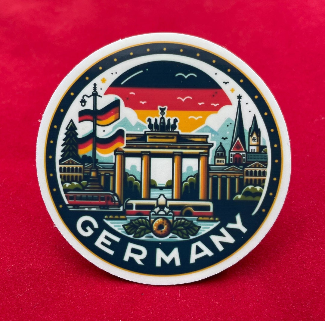 Germany, Stickers, Weatherproof Sticker, Travel Journal, Suitcase ...