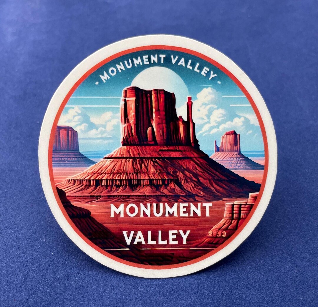 Monument Valley, Stickers, Weatherproof Sticker, Travel Journal ...
