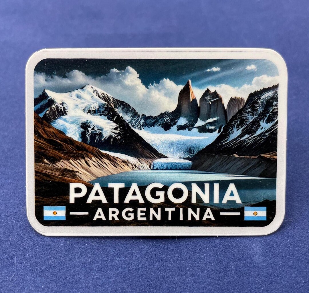 Patagonia, Argentina, Stickers, Weatherproof Sticker, Travel Journal ...