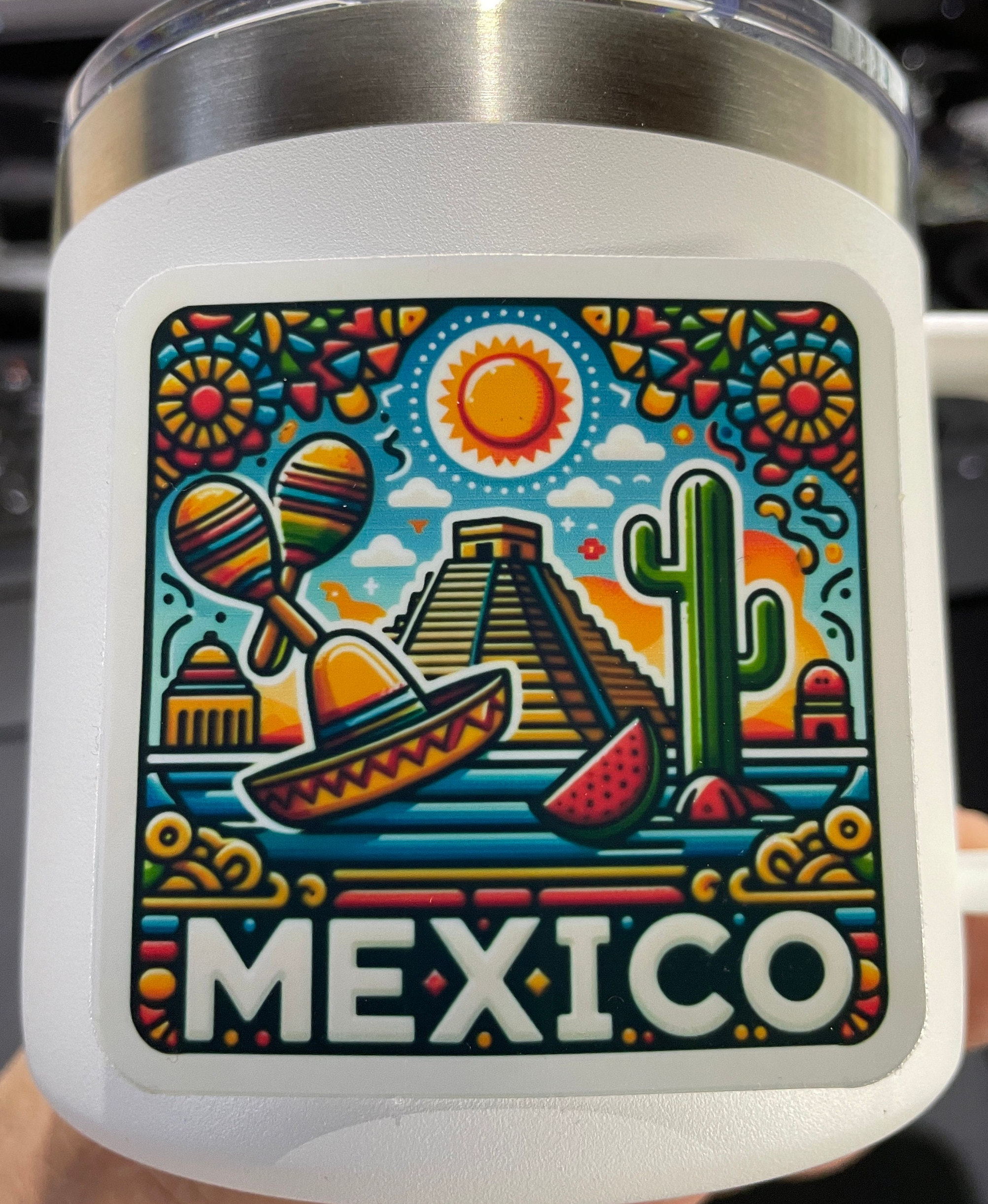 Mexico,stickers, Weatherproof Sticker, Travel Journal, Suitcase Sticker ...