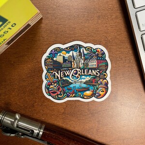 New Orleans | New Orleans Travel | New Orleans| Waterproof Sticker ...