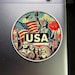 United States,usa, Stickers, Weatherproof Sticker, Travel Journal ...