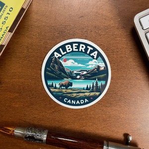 Alberta, Canada, Stickers, Weatherproof Sticker, Travel Journal ...