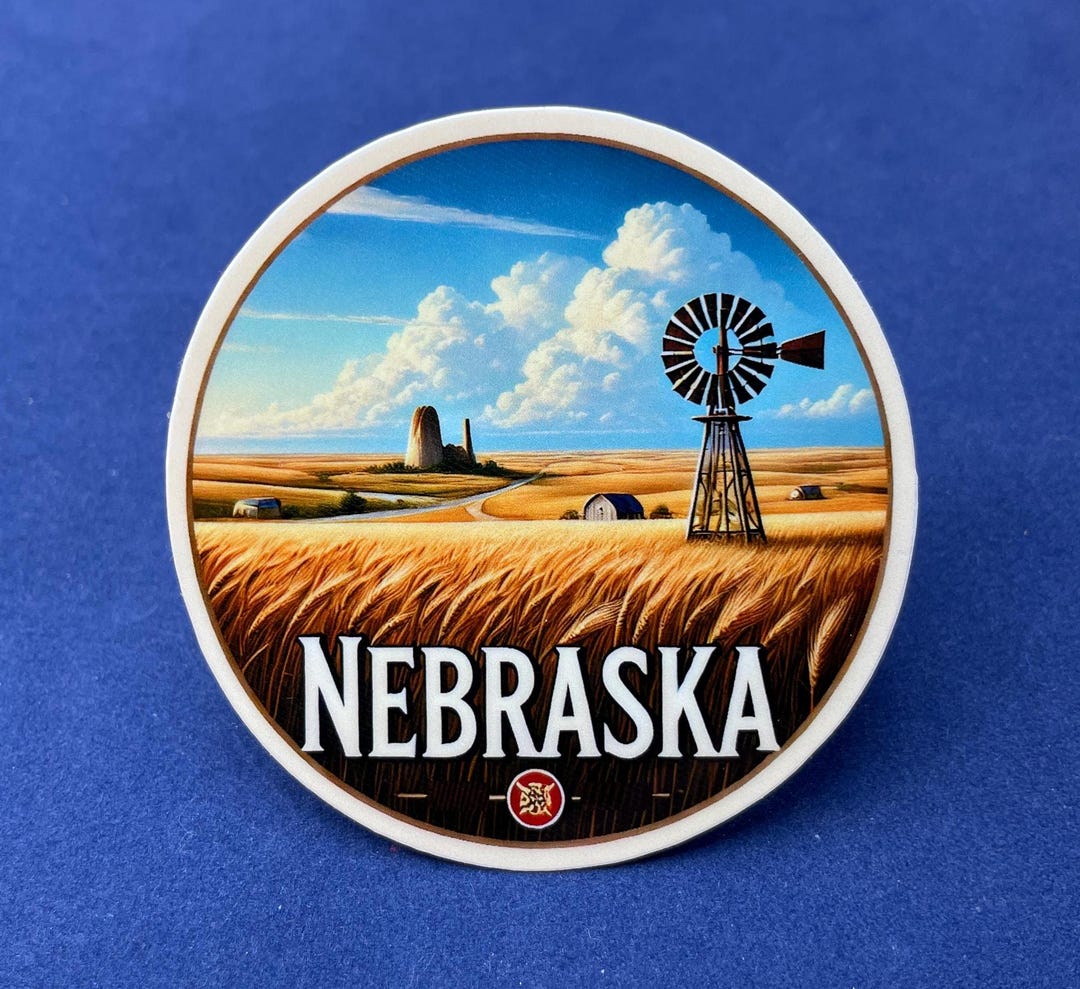Nebraska | Nebraska Travel | Travel Decal | Waterproof Sticker | Travel ...
