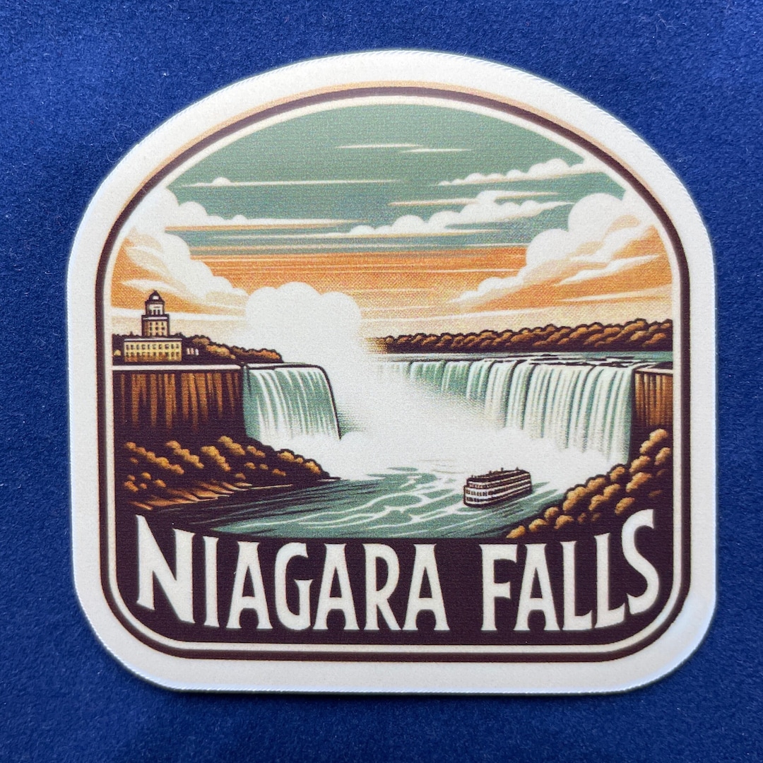 Niagara Falls | Niagara Falls Travel | | Waterproof Sticker | Vintage ...