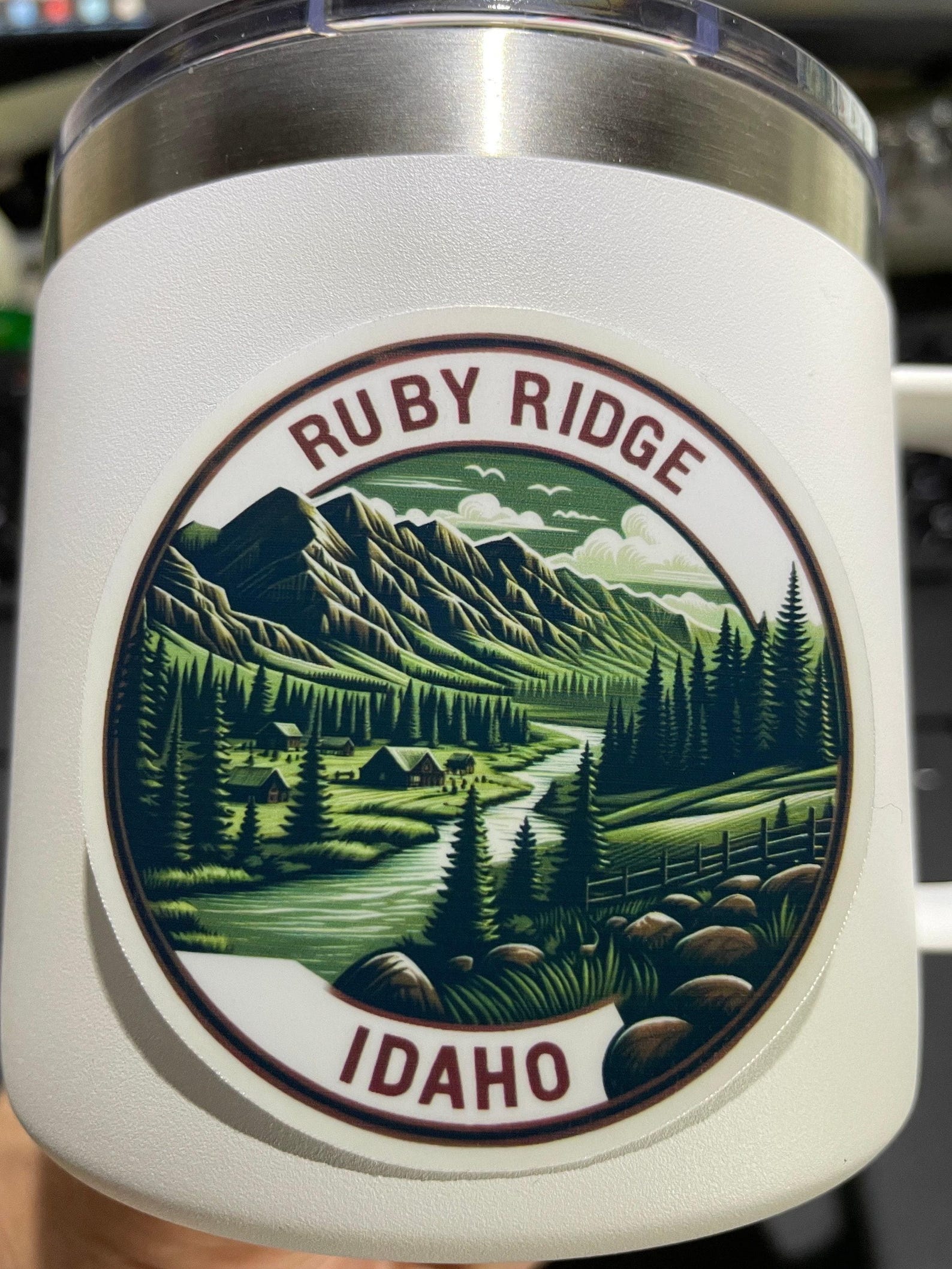 Ruby Ridge, Idaho, Stickers, Weatherproof Sticker, Travel Journal ...