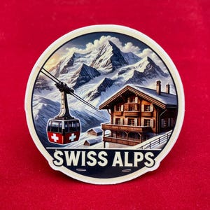 Swiss Alps, Stickers, Weatherproof Sticker, Travel Journal, Suitcase ...