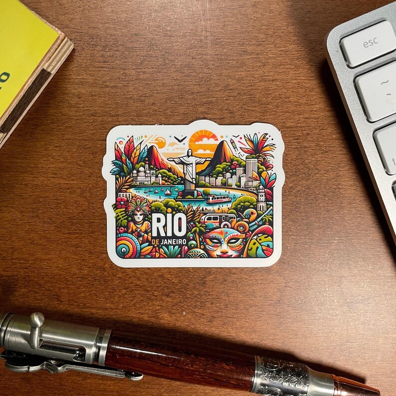 Rio De Janeiro Travel Sticker, Weatherproof Vinyl Decal - Etsy UK