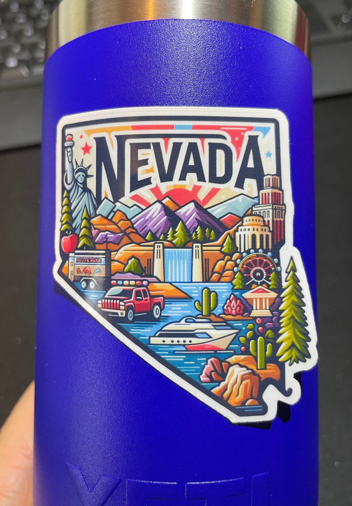 Nevada, Stickers, Weatherproof Sticker, Travel Journal, Suitcase ...