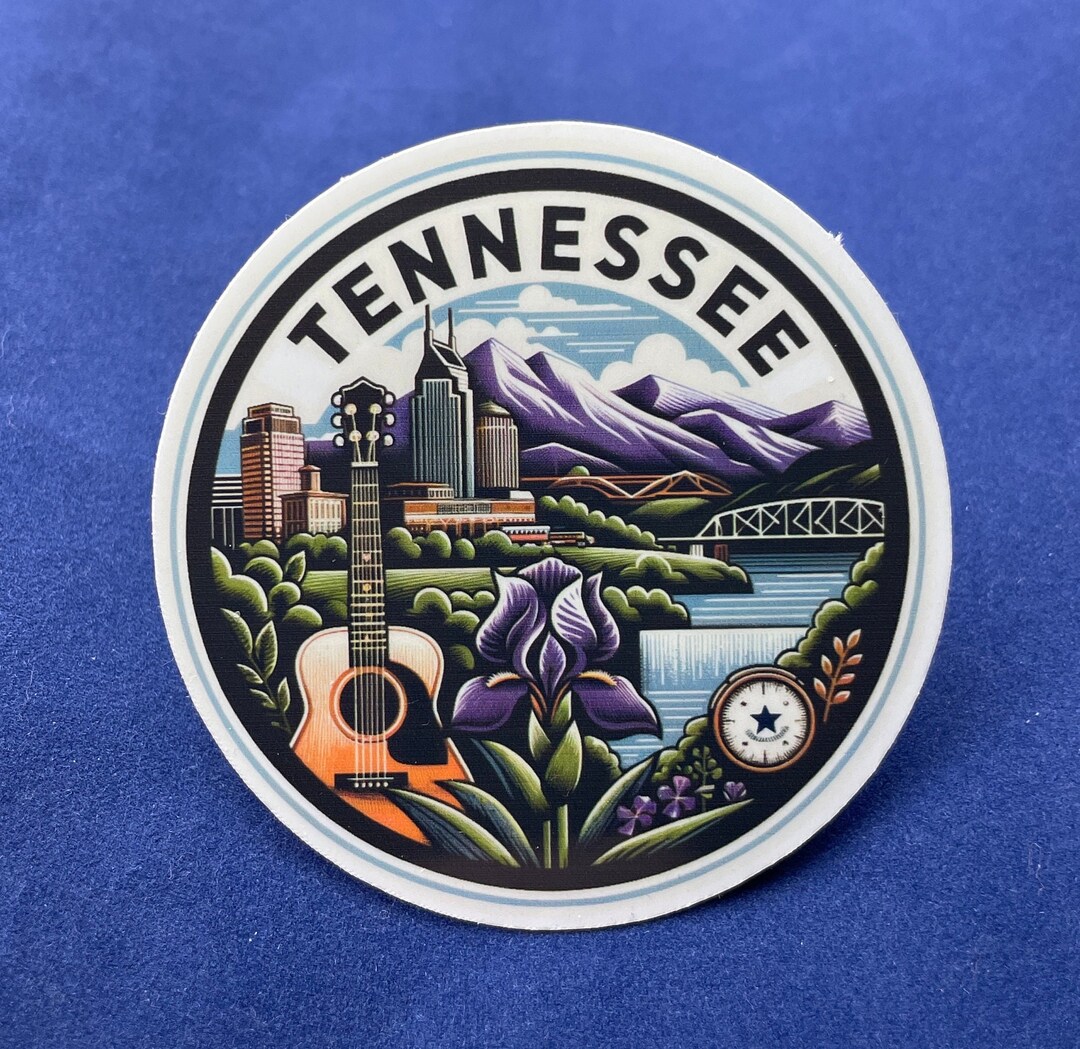 Tennessee, Stickers, Weatherproof Sticker, Travel Journal, Suitcase ...