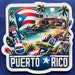 Puerto Rico Puerto Rico Sticker Waterproof Sticker Travel Sticker ...