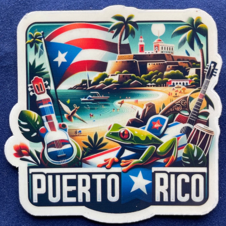 Puerto Rico Puerto Rico Sticker Waterproof Sticker Travel Sticker ...