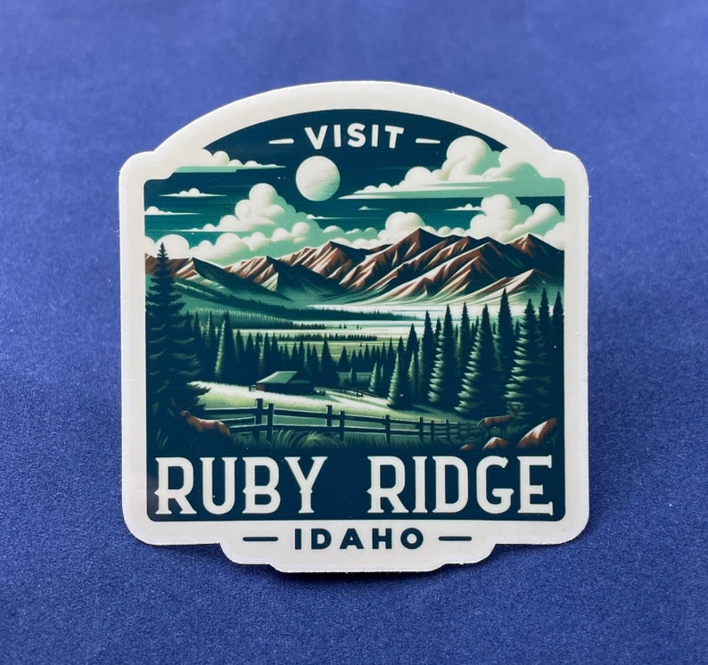 Ruby Ridge, Idaho, Stickers, Weatherproof Sticker, Travel Journal ...