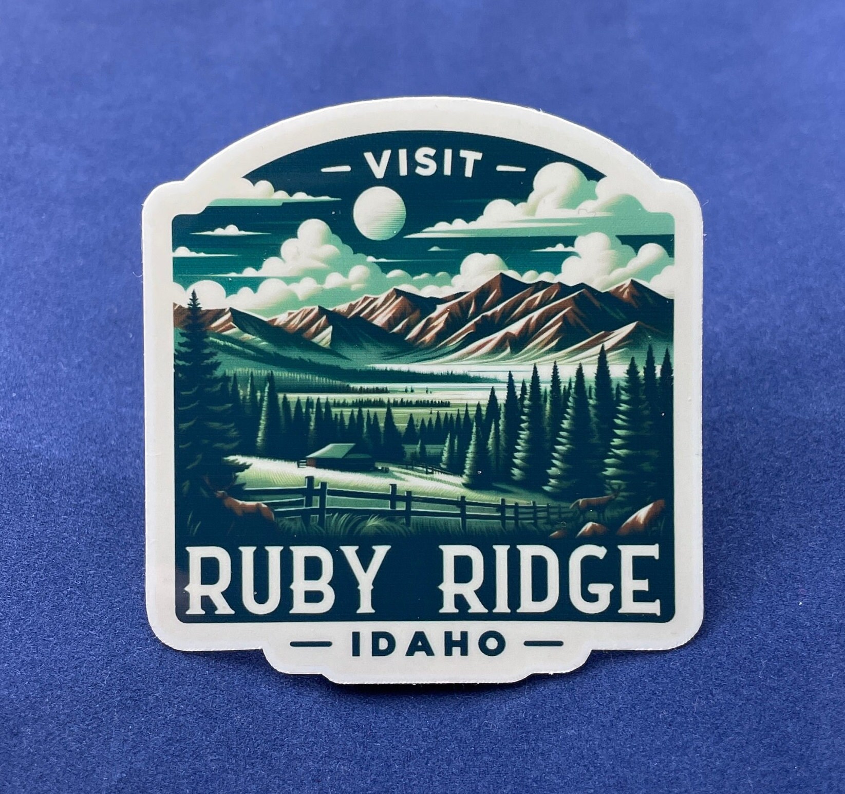 Ruby Ridge, Idaho, Stickers, Weatherproof Sticker, Travel Journal ...