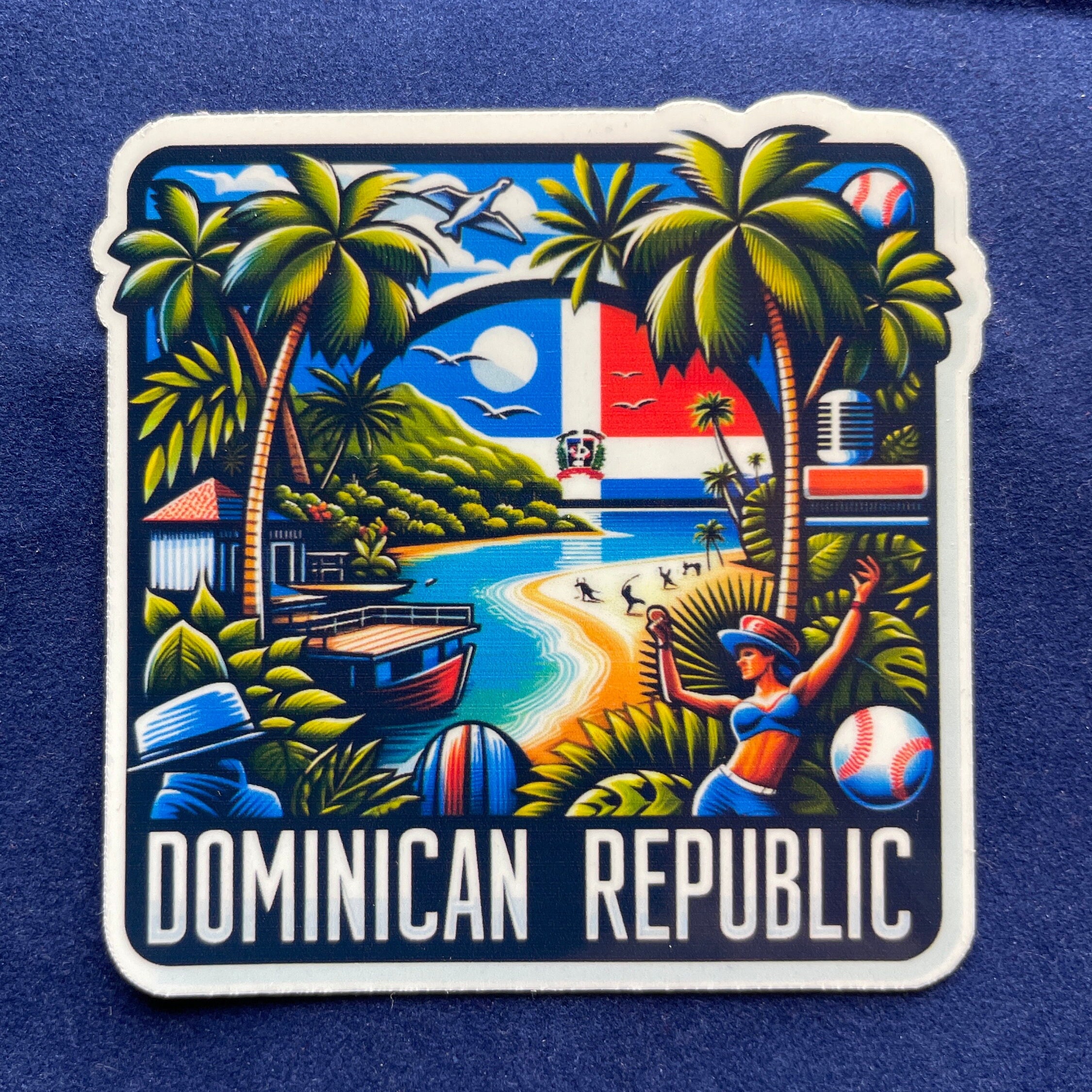 Dominican Republic Dominican Republic Sticker Waterproof Sticker Travel ...