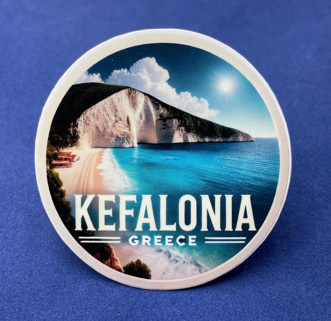 Kefalonia, Greece, Stickers, Weatherproof Sticker, Travel Journal ...