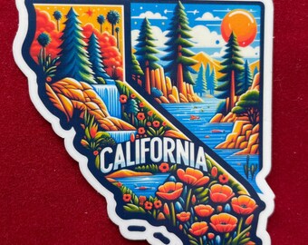 Vintage 1960's Style NO BOZOS California CA Retro Travel Decal Sticker ...