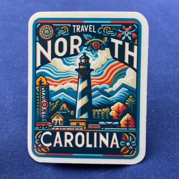 North Carolina Sticker - Etsy