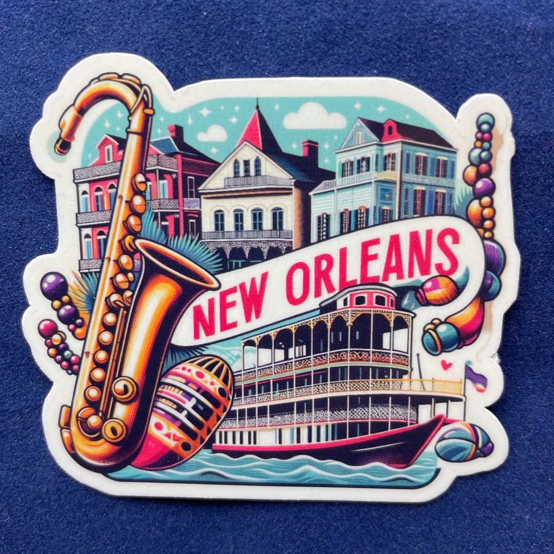 New Orleans | New Orleans Travel | New Orleans| Waterproof Sticker ...