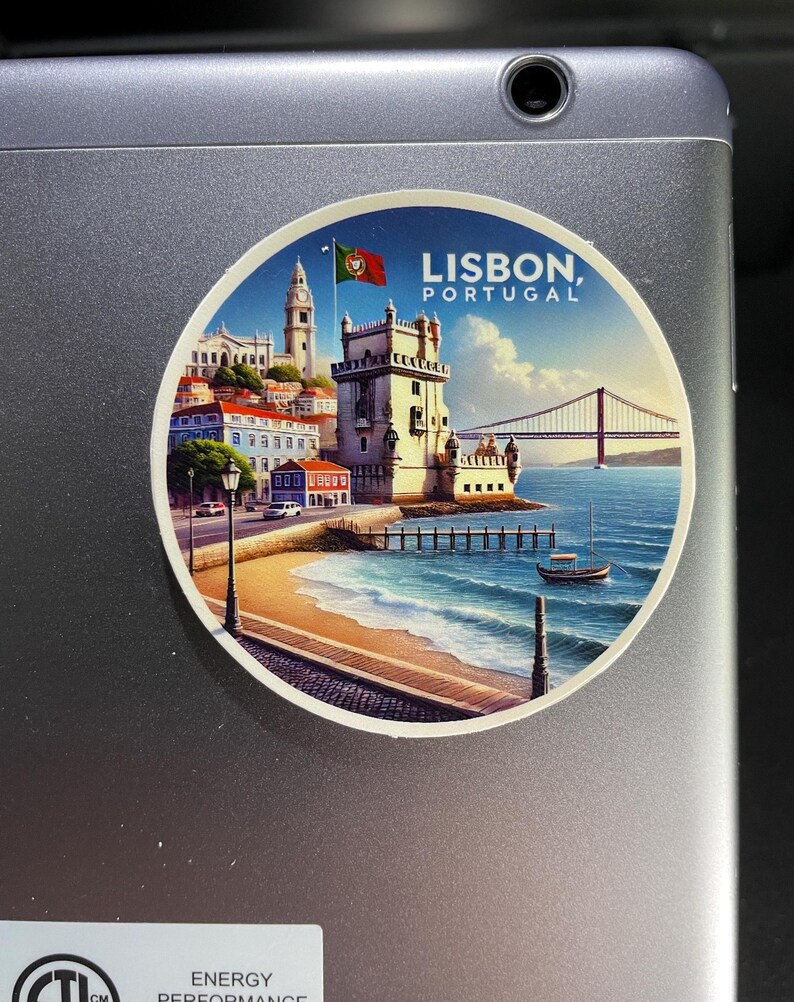 Lisbon, Portugal, Stickers, Weatherproof Sticker, Travel Journal ...