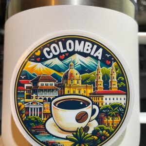 Colombia, Stickers, Weatherproof Sticker, Travel Journal, Suitcase ...