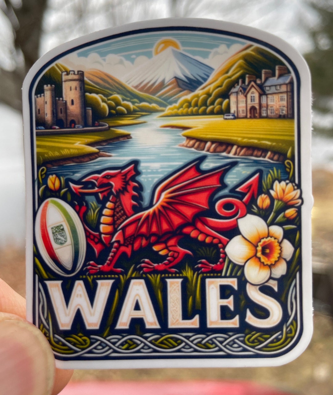 Wales | Wales Travel | Travel Decal | Waterproof Sticker | Suitcase ...