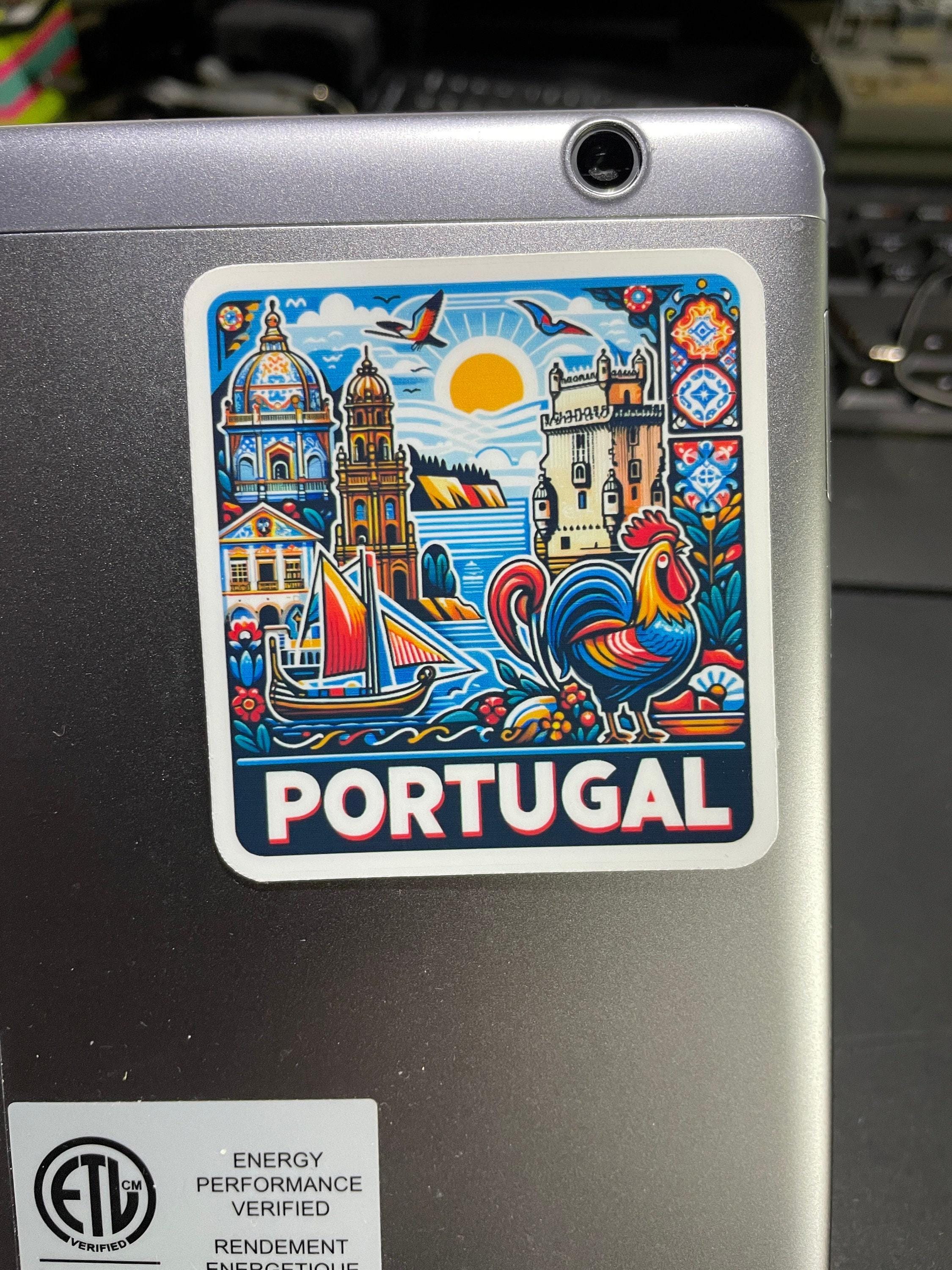 Portugal, Stickers, Weatherproof Sticker, Travel Journal, Suitcase ...
