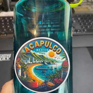 Acapulco, Mexico, Monaco, Stickers, Weatherproof Sticker, Travel ...