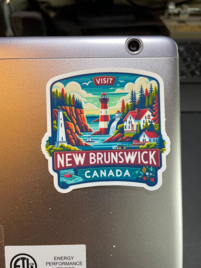 New Brunswick, Canada, Stickers, Weatherproof Sticker, Travel Journal ...