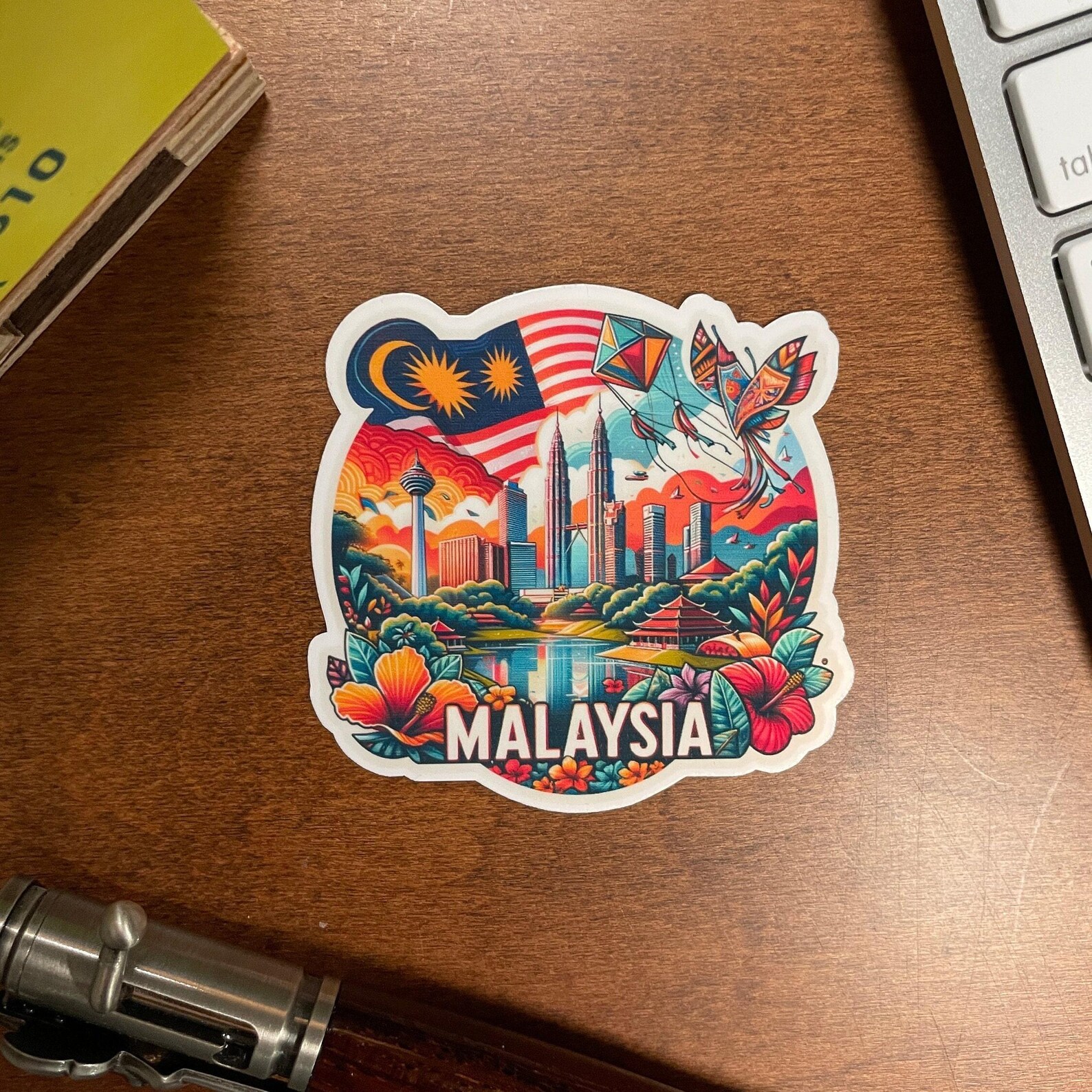 Malaysia, Stickers, Weatherproof Sticker, Travel Journal, Suitcase ...