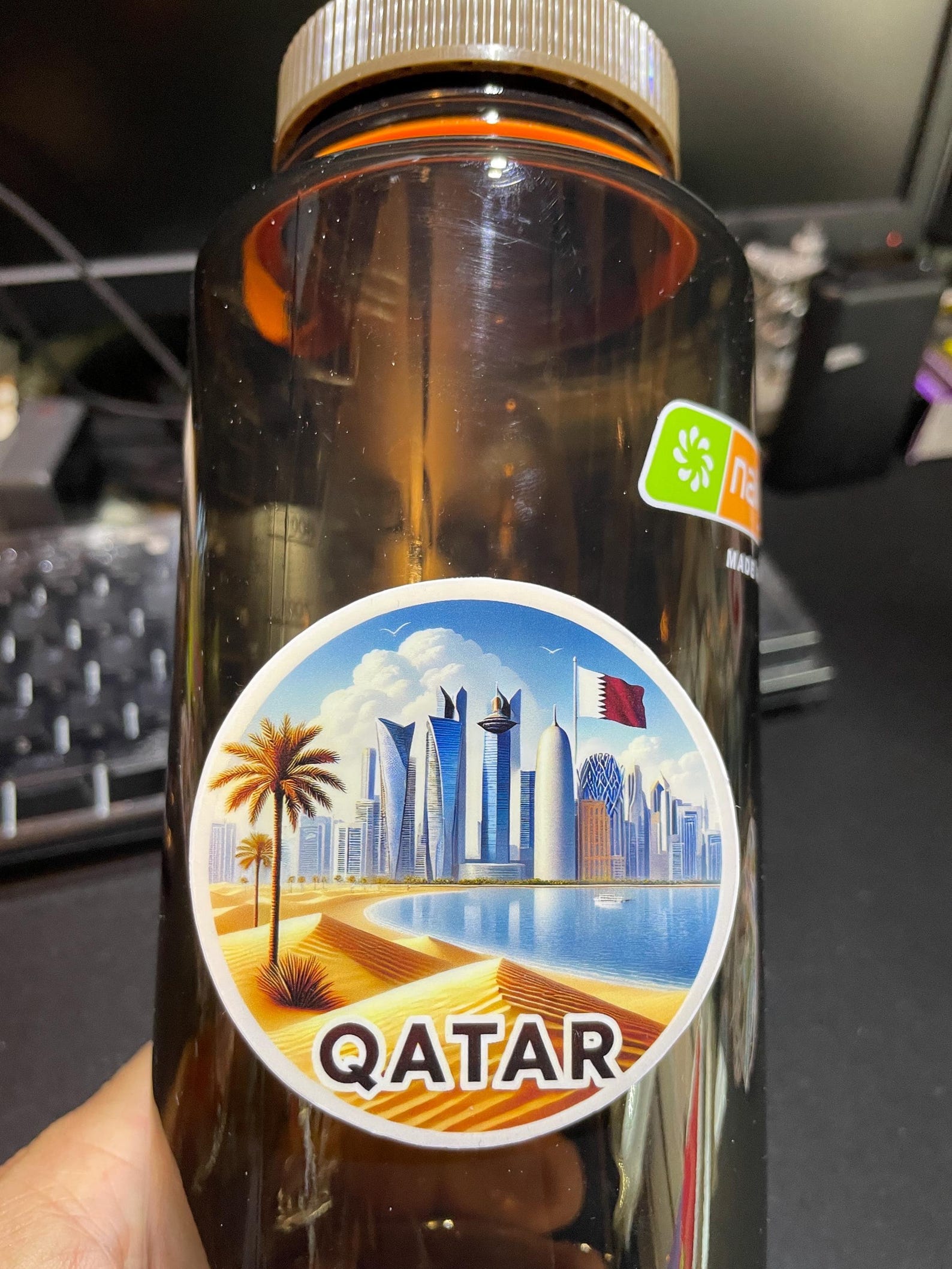 Qatar, Weatherproof Sticker, Travel Journal, Suitcase Sticker, Luggage ...