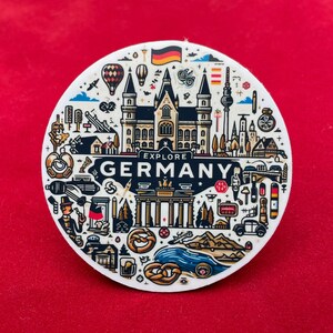 Germany, Stickers, Weatherproof Sticker, Travel Journal, Suitcase ...