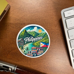 Philippines, Stickers, Weatherproof Sticker, Travel Journal, Suitcase ...
