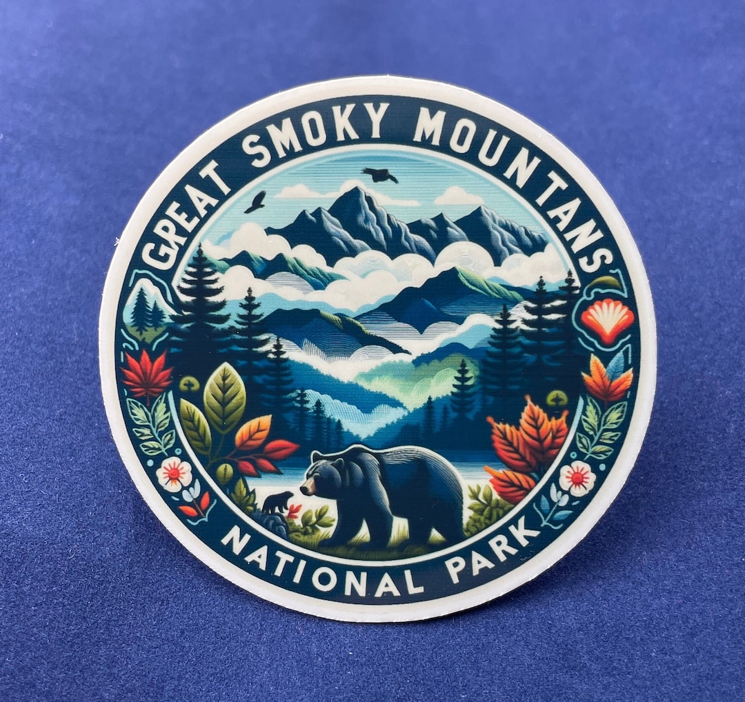 Great Smokey Mountains National Park, Stickers, Weatherproof Sticker ...