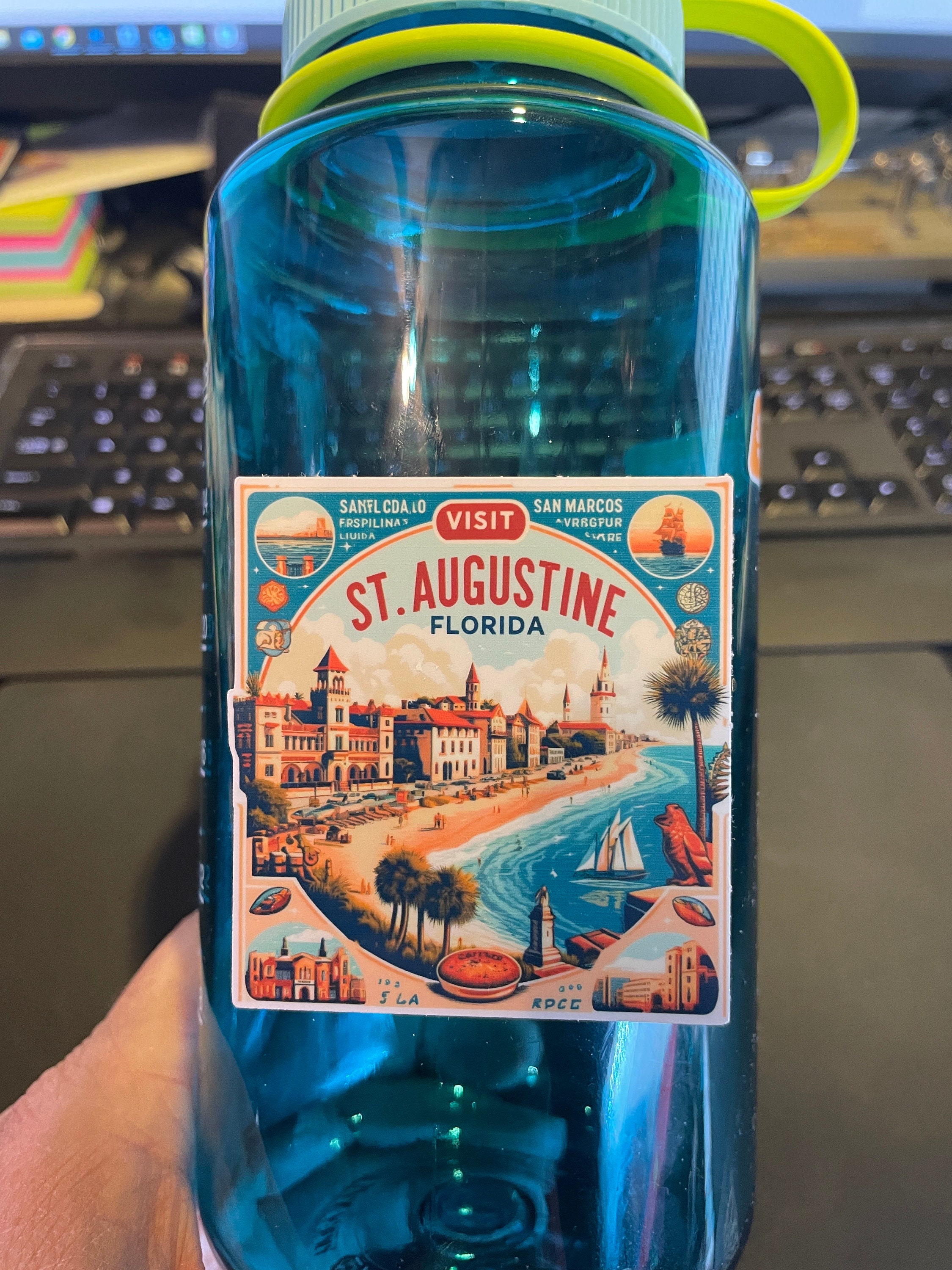 St. Augustine, Florida, Stickers, Weatherproof Sticker, Travel Journal ...